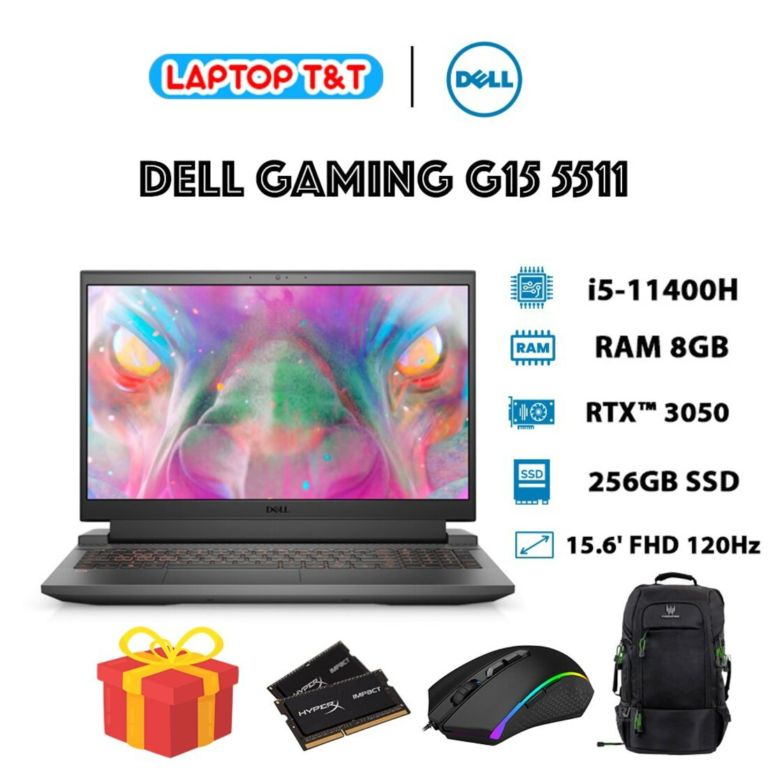 Dell Gaming G15 5511 Chính hãng, giá rẻ, trả góp 0% | T&T Center